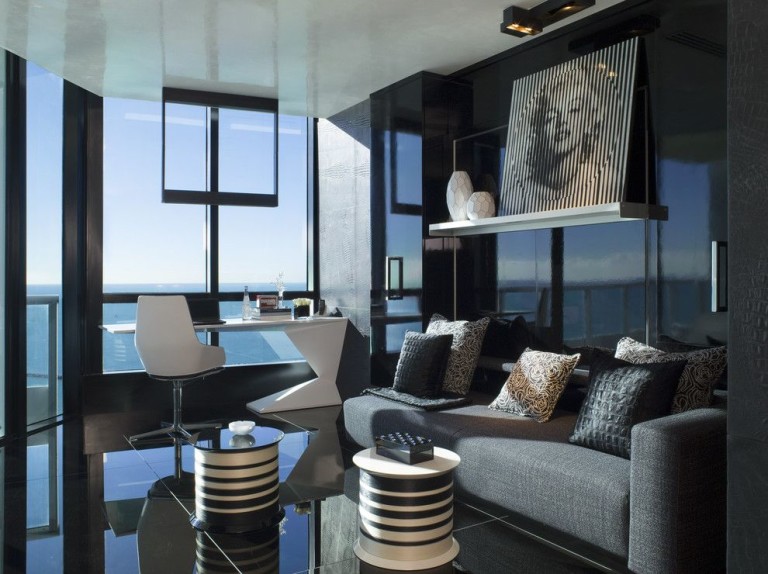 Sobe Furniture for a Modern Home Office with a Murphy Bed and Continuum ...